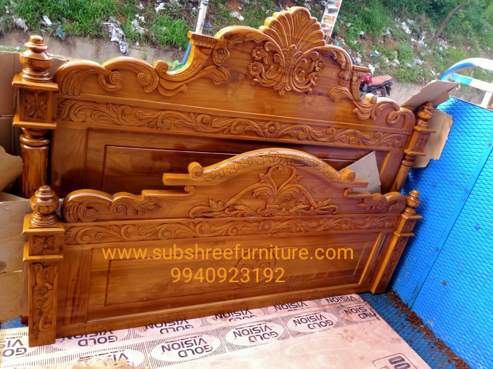 6 panel design cot king size